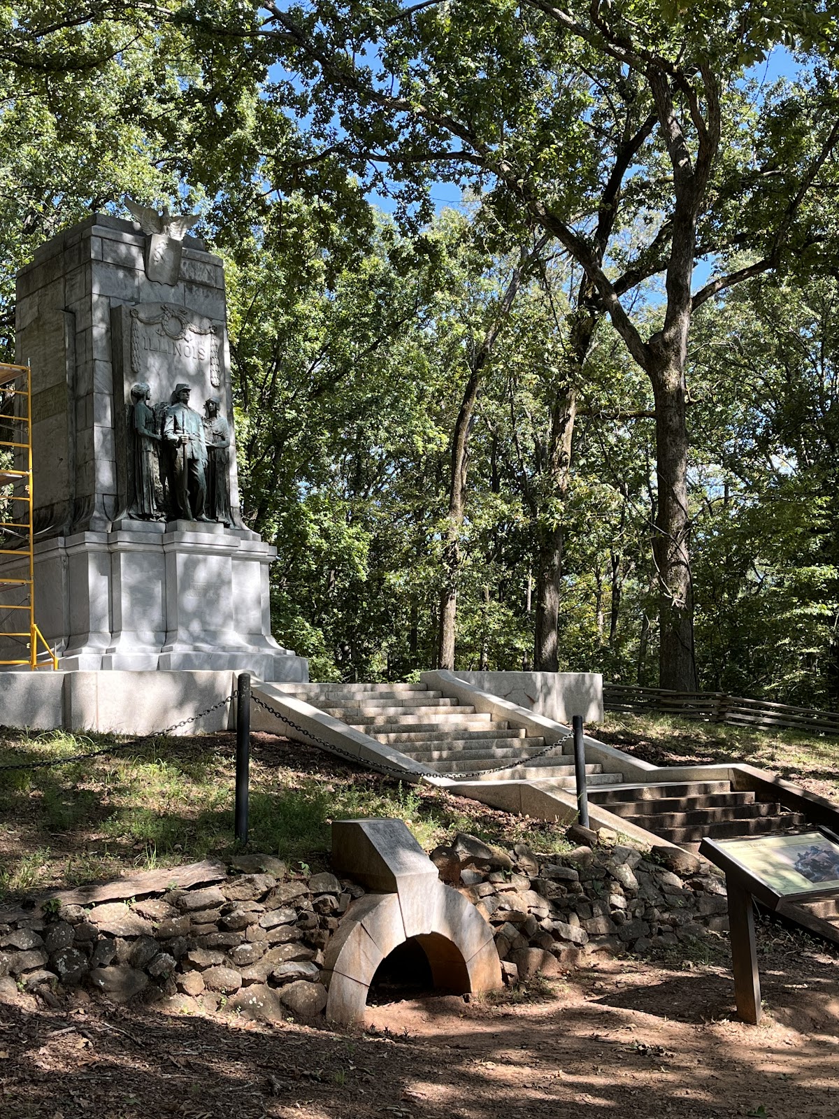 Cheatham Hill and Illinois Monument Kennesaw Mountain National ...